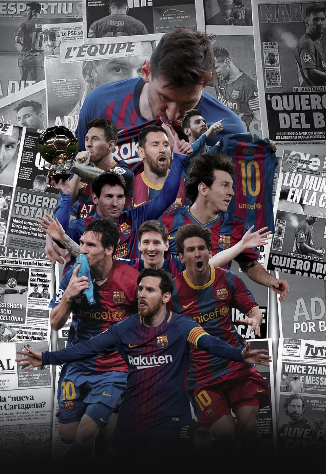 Messi Collage Wallpapers - Wallpaper Cave