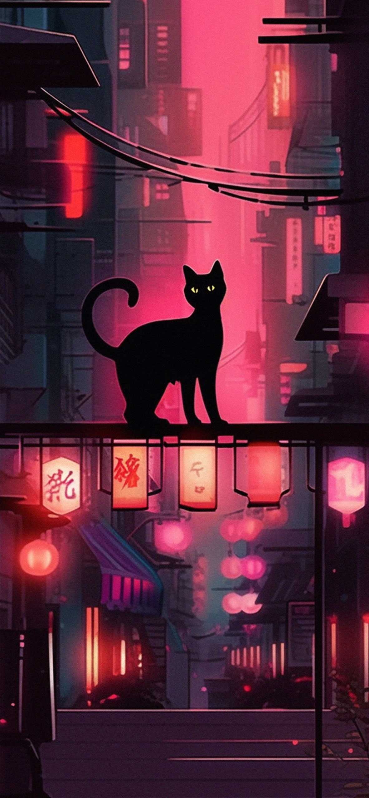 Black Cat Art Wallpapers - Wallpaper Cave