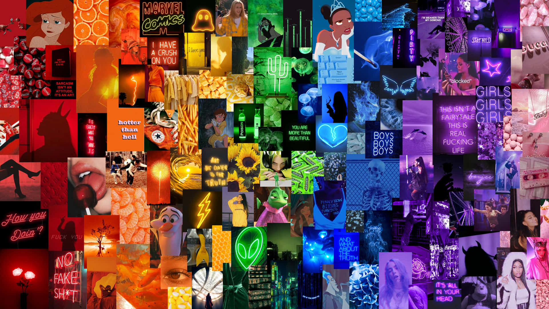 Colorful Collage Wallpapers - Wallpaper Cave