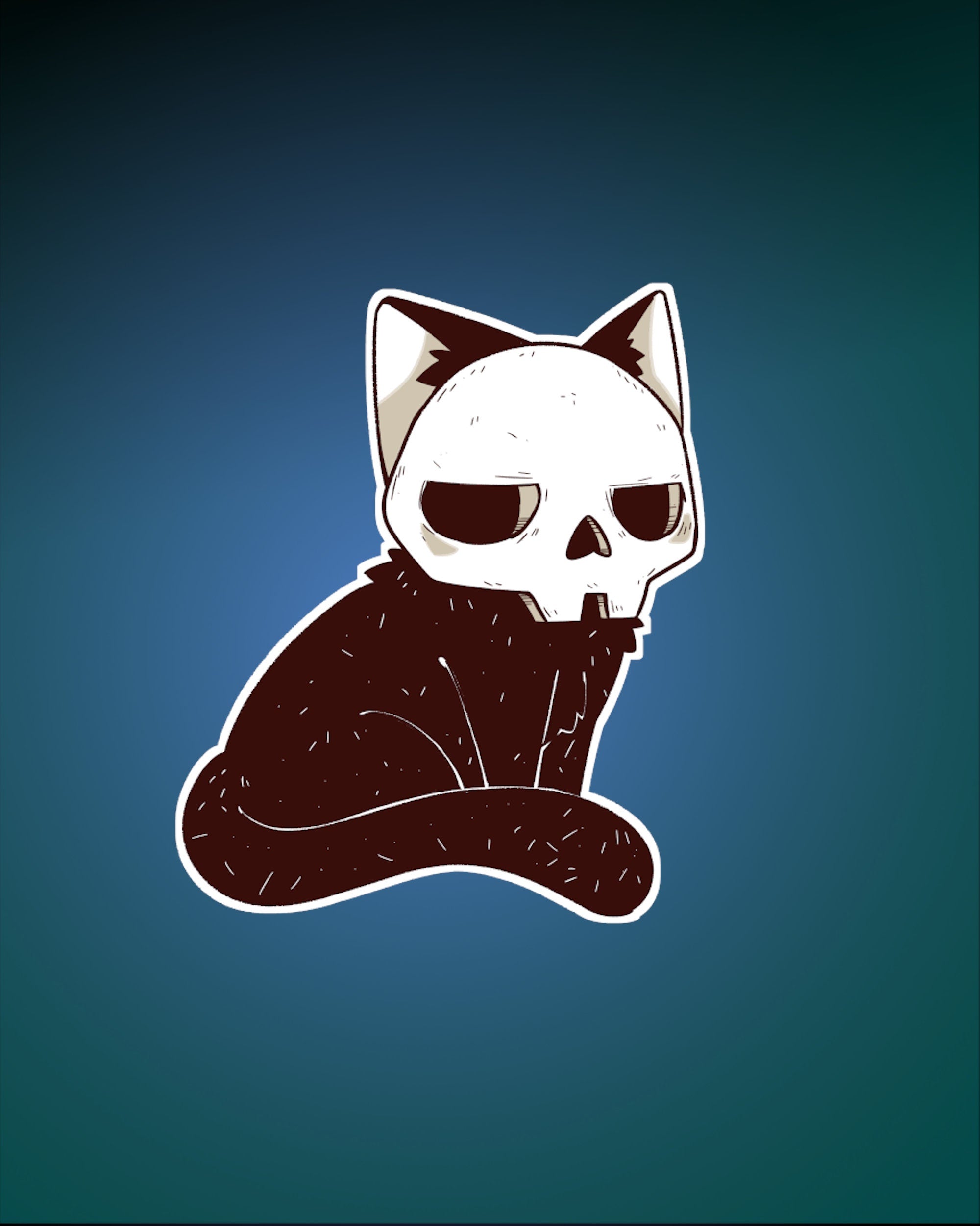 Cat Skull Wallpaper