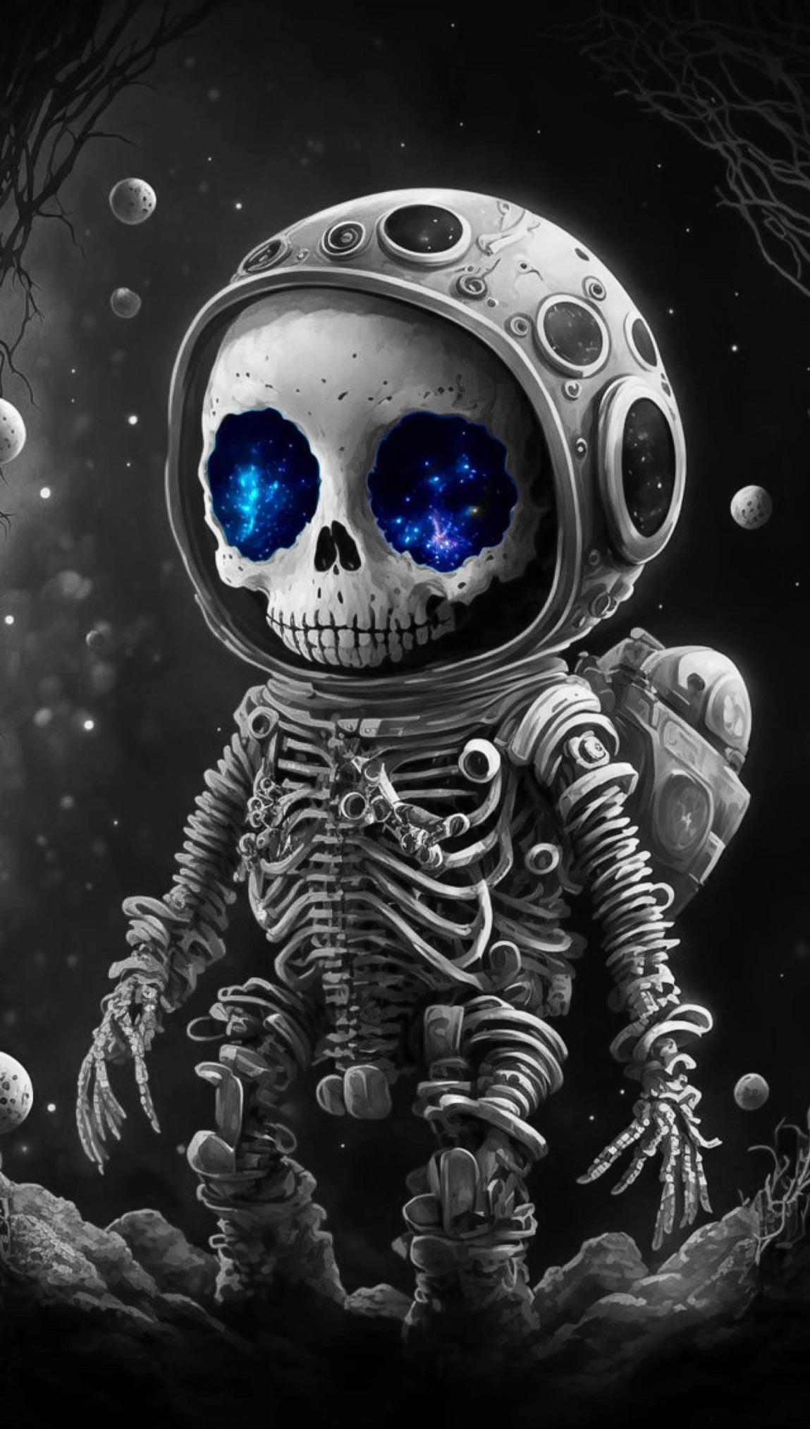Skeleton Astronaut Wallpapers - Wallpaper Cave