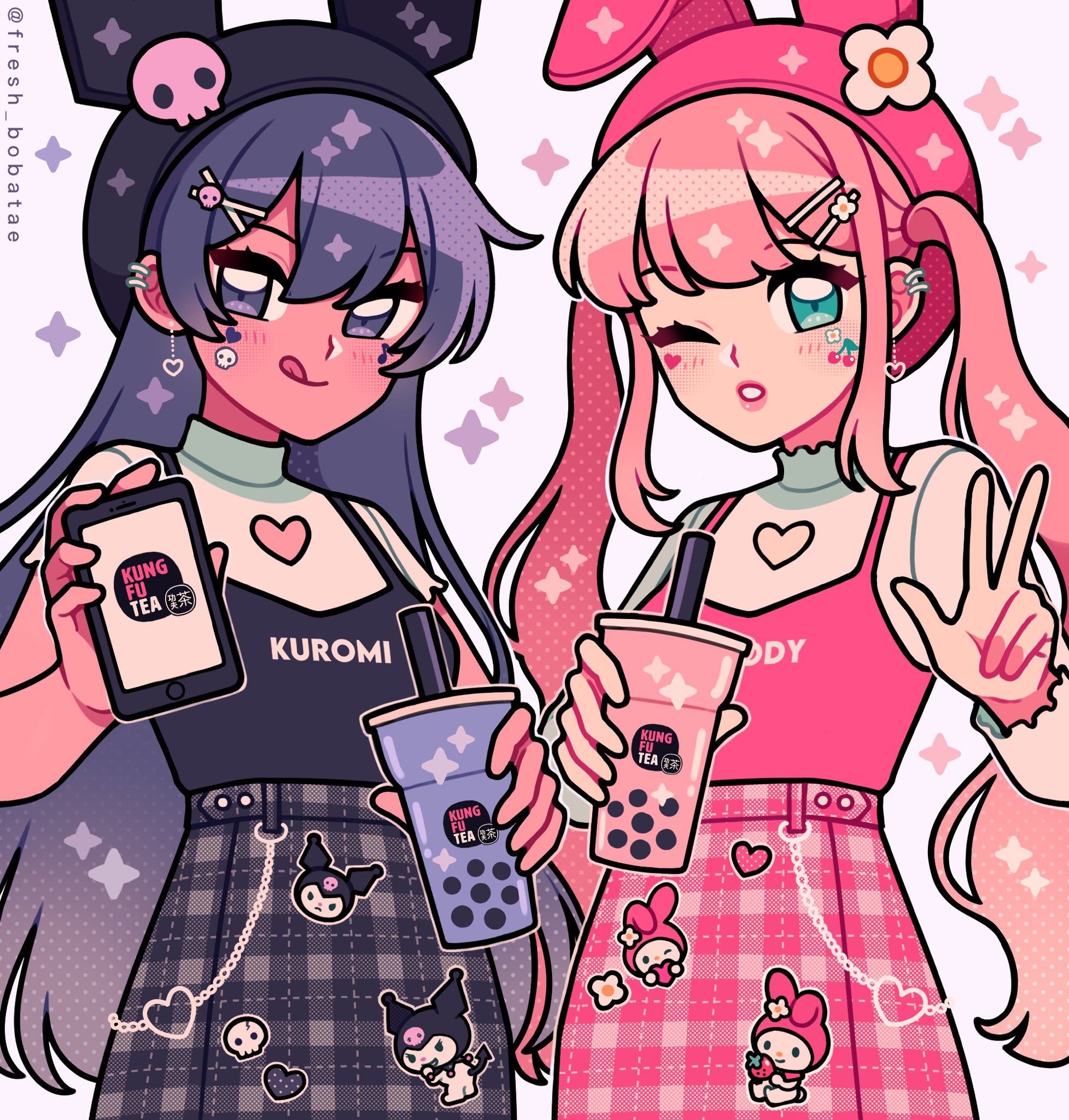 Kuromi Boba Wallpapers - Wallpaper Cave