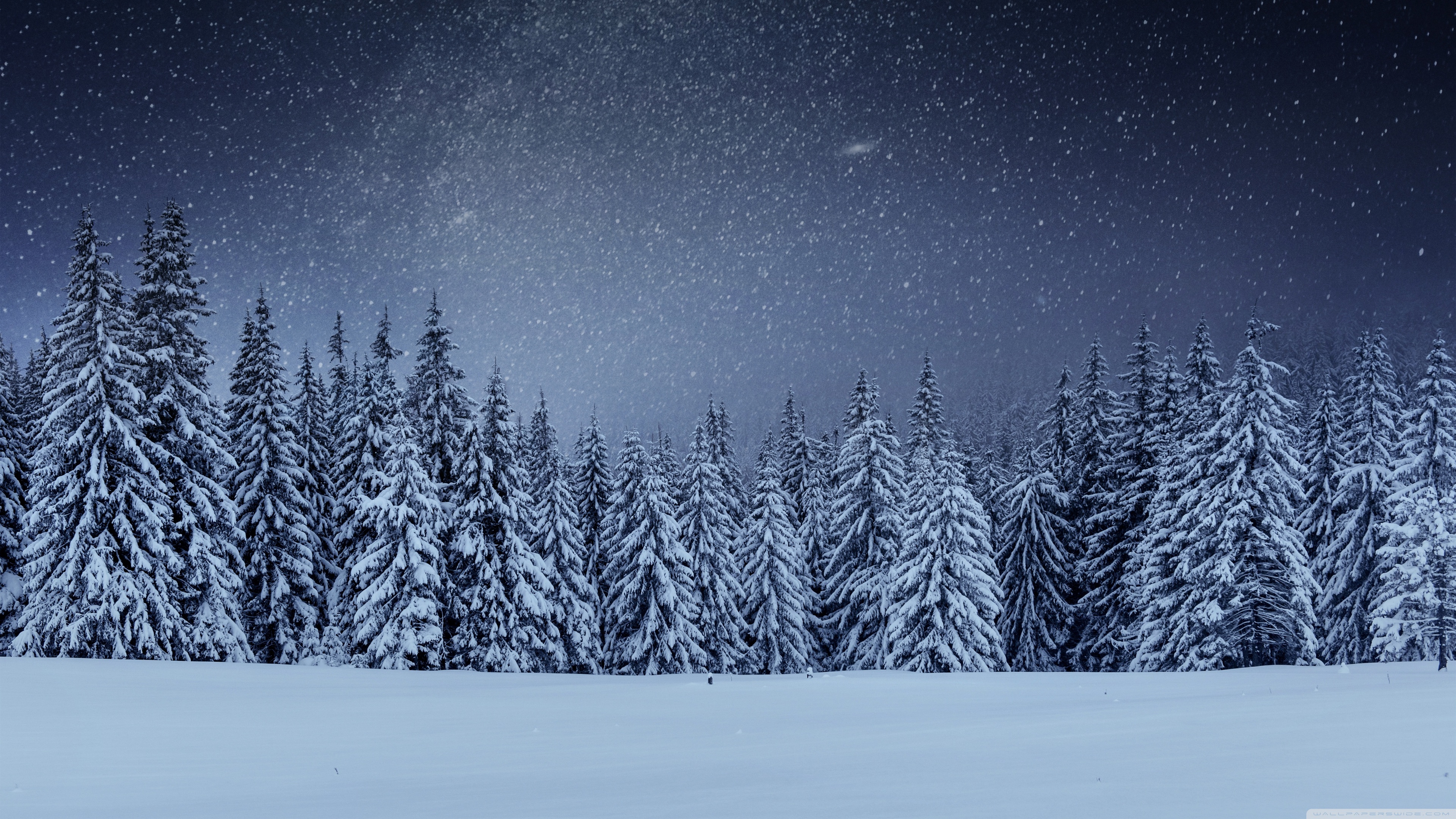 Night Winter Desktop Wallpapers - Wallpaper Cave