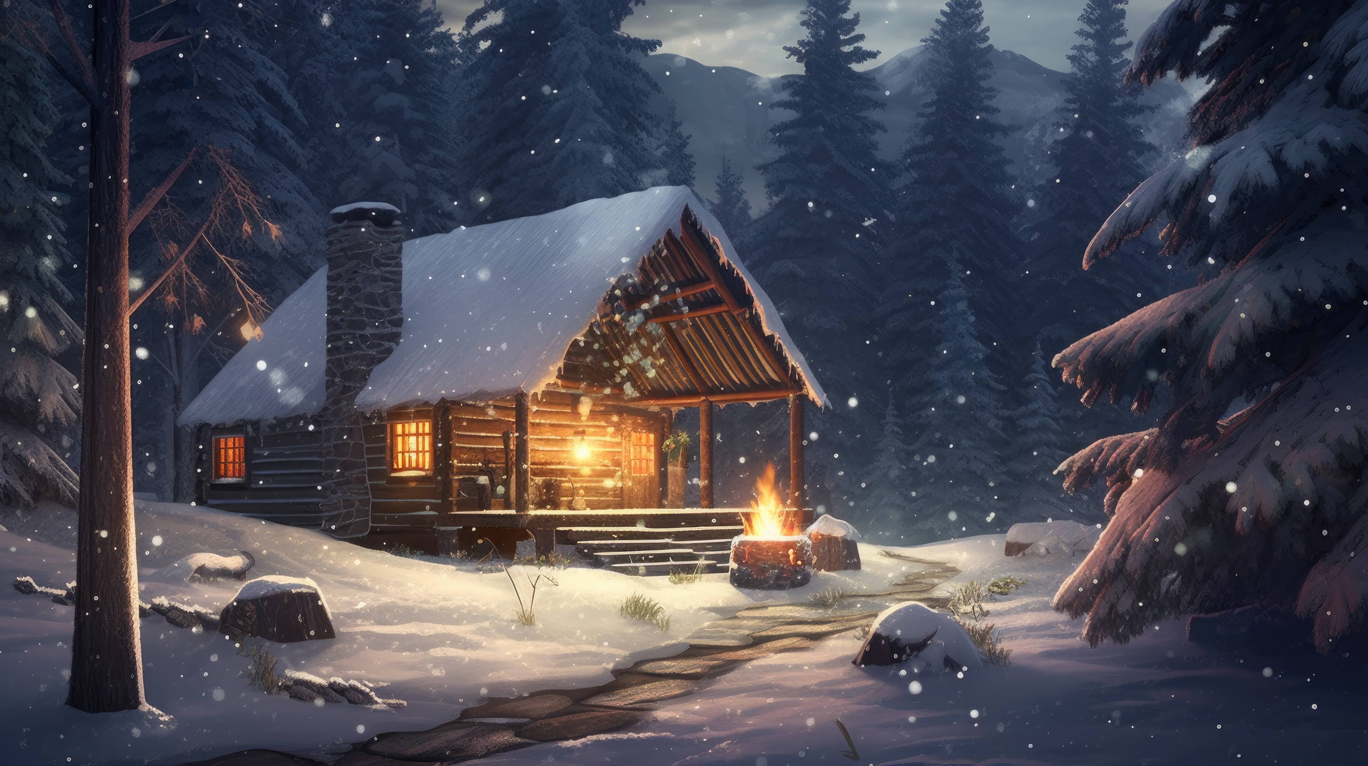 Winter Snow House Wallpapers - Wallpaper Cave