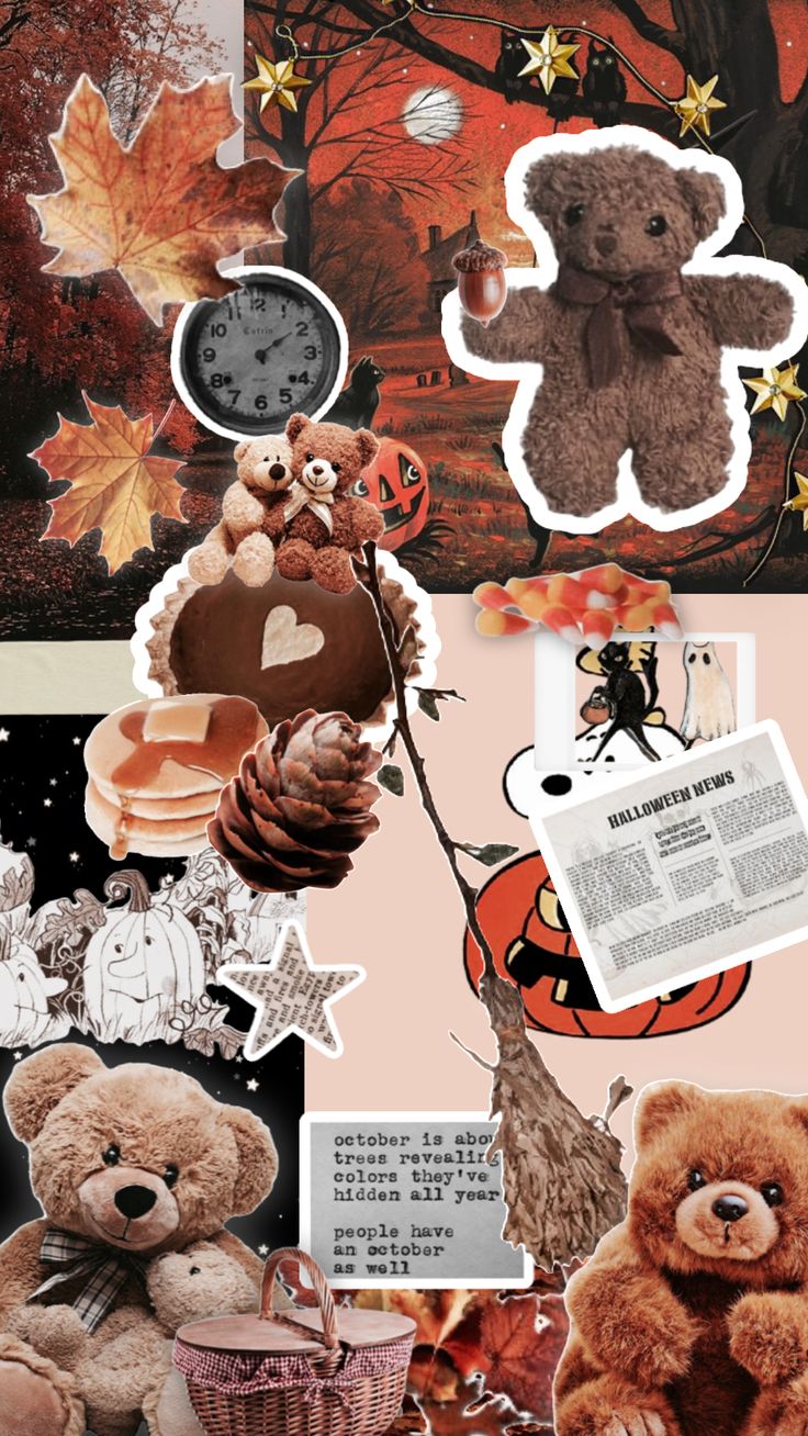 Preppy Teddy Bear Halloween Wallpapers - Wallpaper Cave