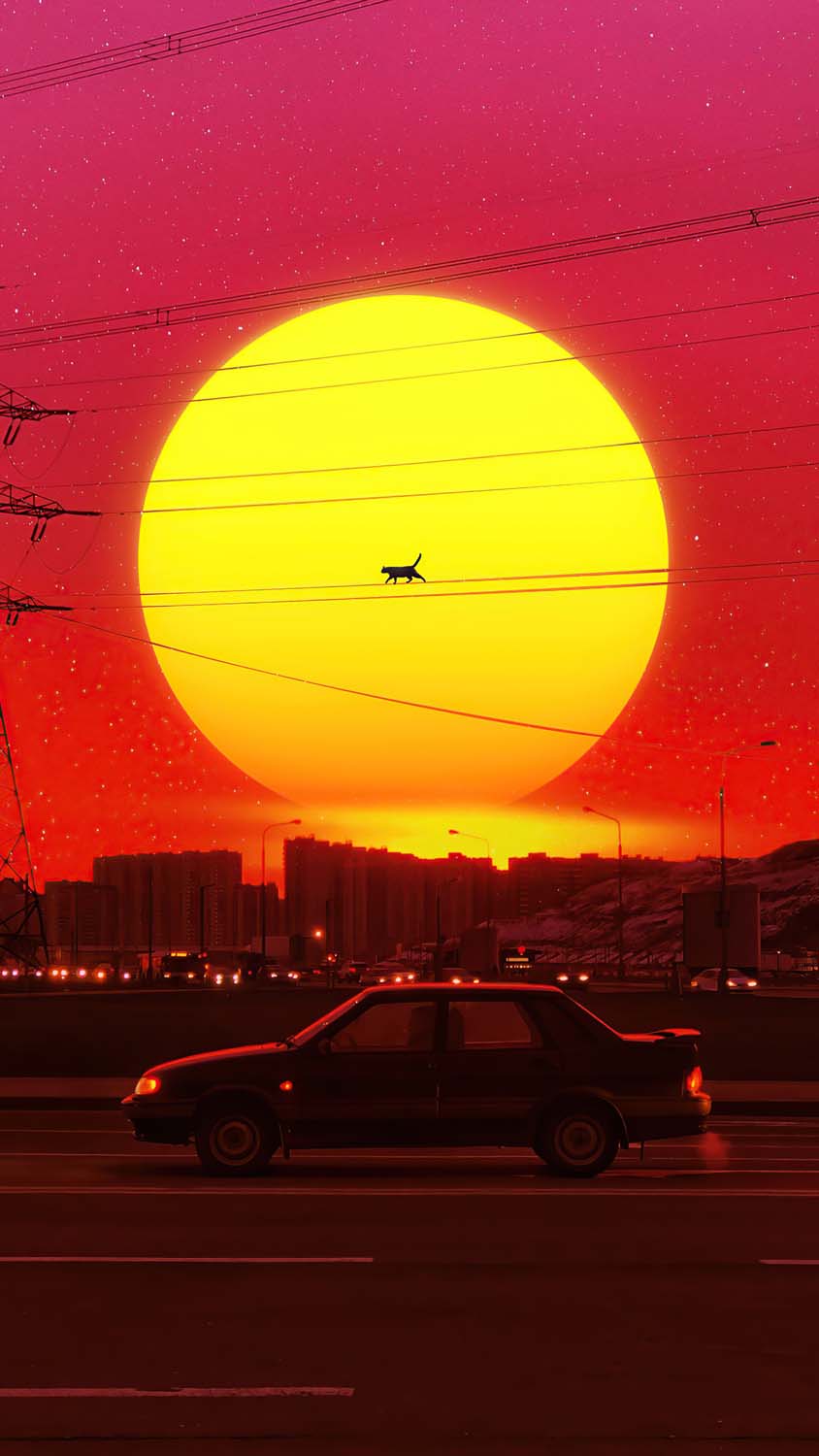 Retro Sun iPhone Wallpapers - Wallpaper Cave