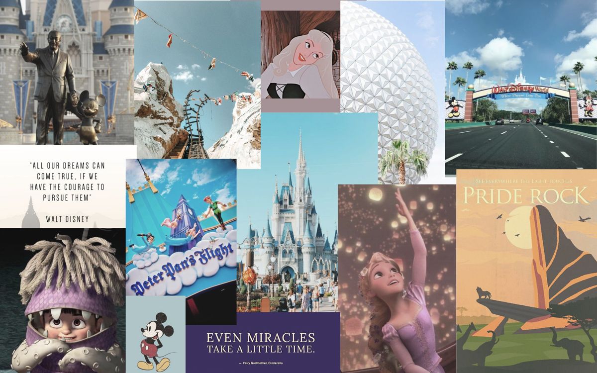 Disney World Collage Wallpapers - Wallpaper Cave