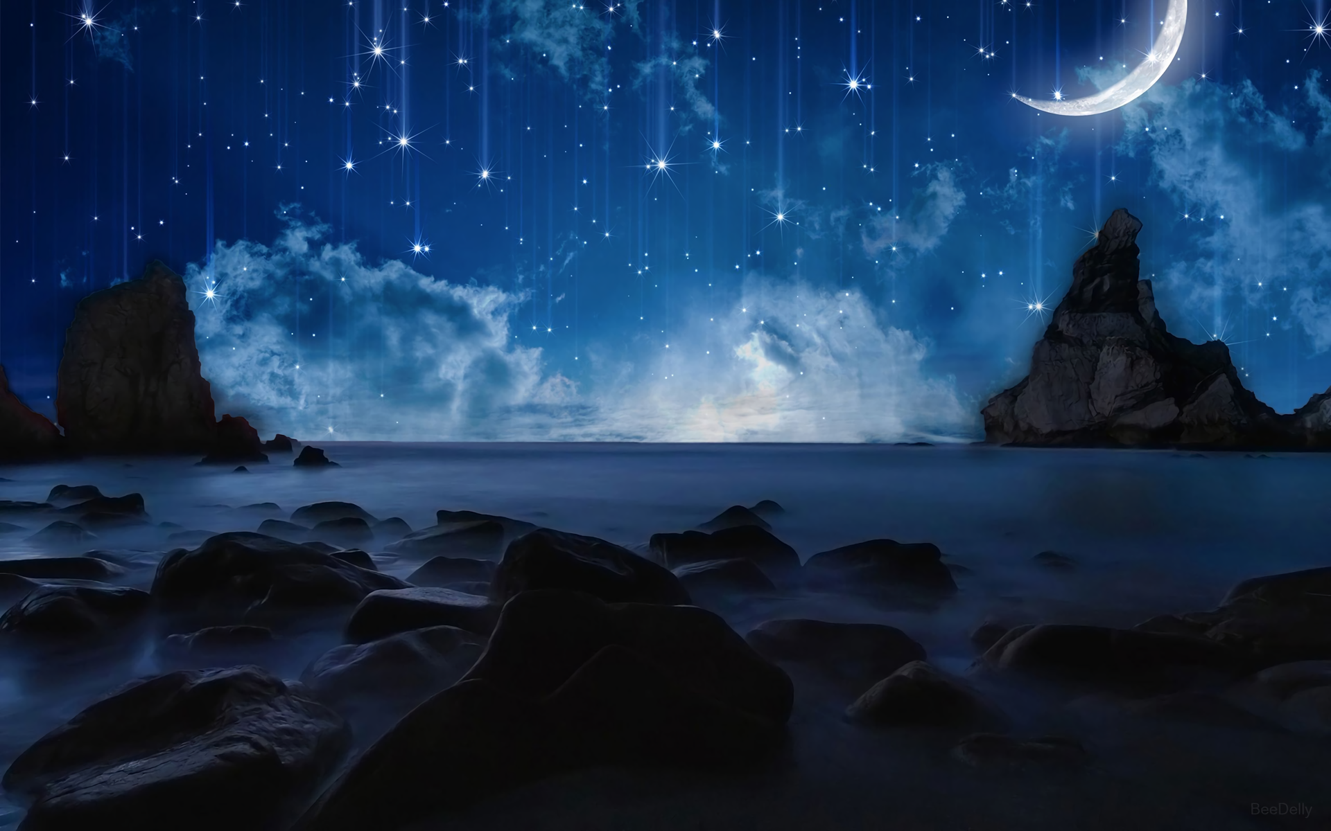 Stars And Ocean Wallpapers - Wallpaper Cave