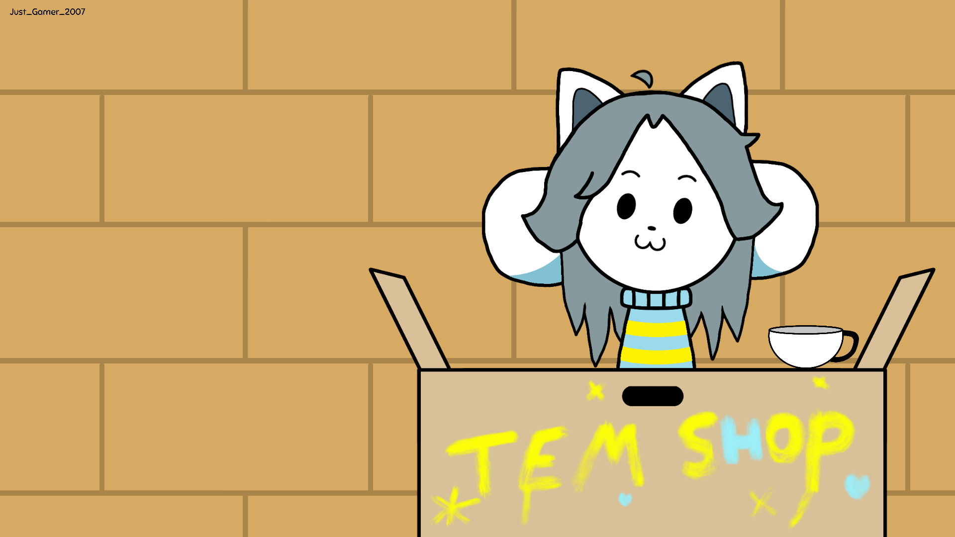 Temmie Undertale Game Wallpaper