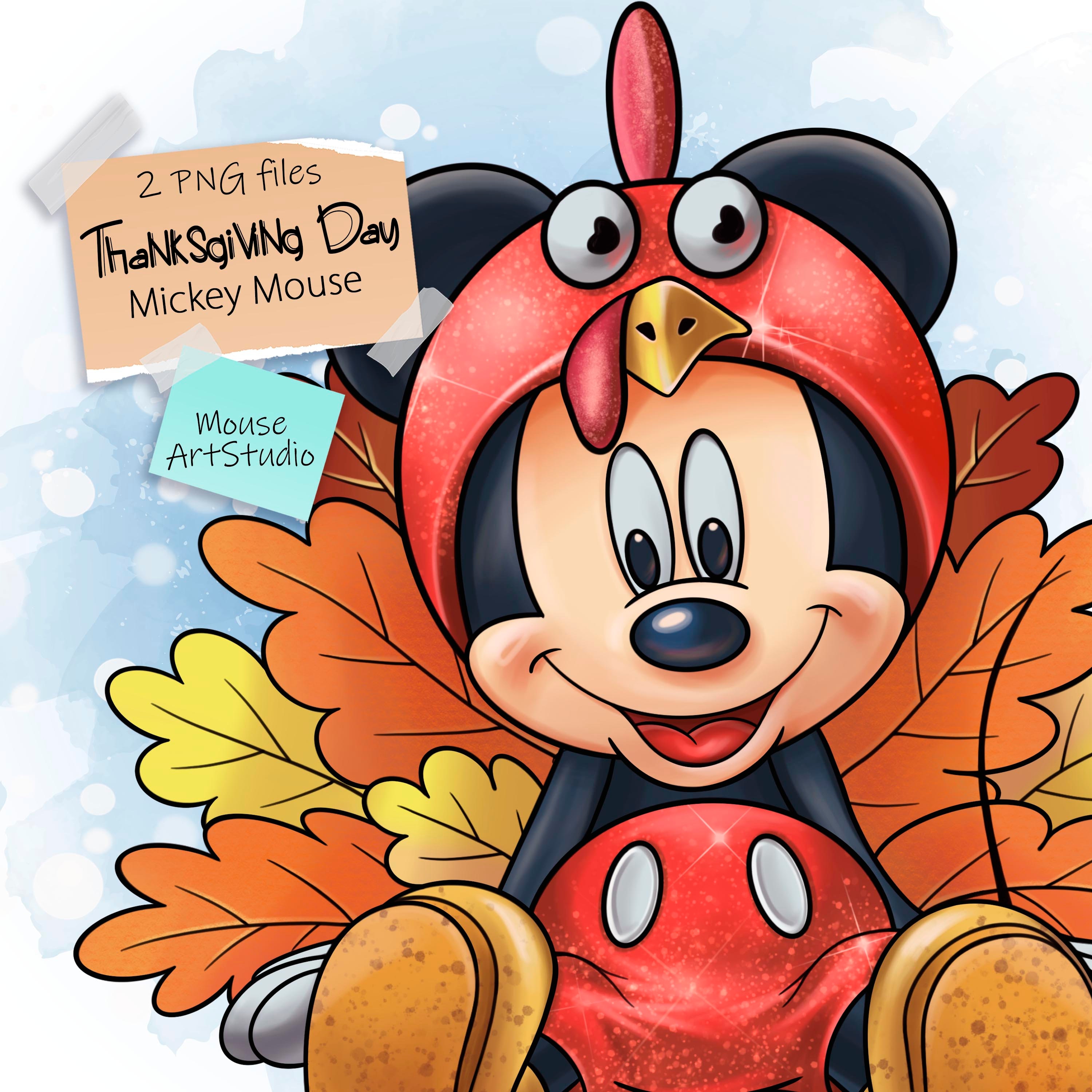 Mickey Thanksgiving Behang Minnie Stock Illustrations, Vectors,