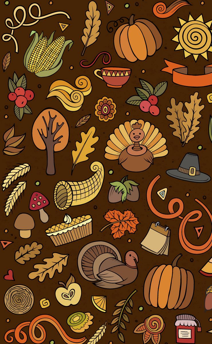 Thanksgiving Patterns Wallpapers - Wallpaper Cave