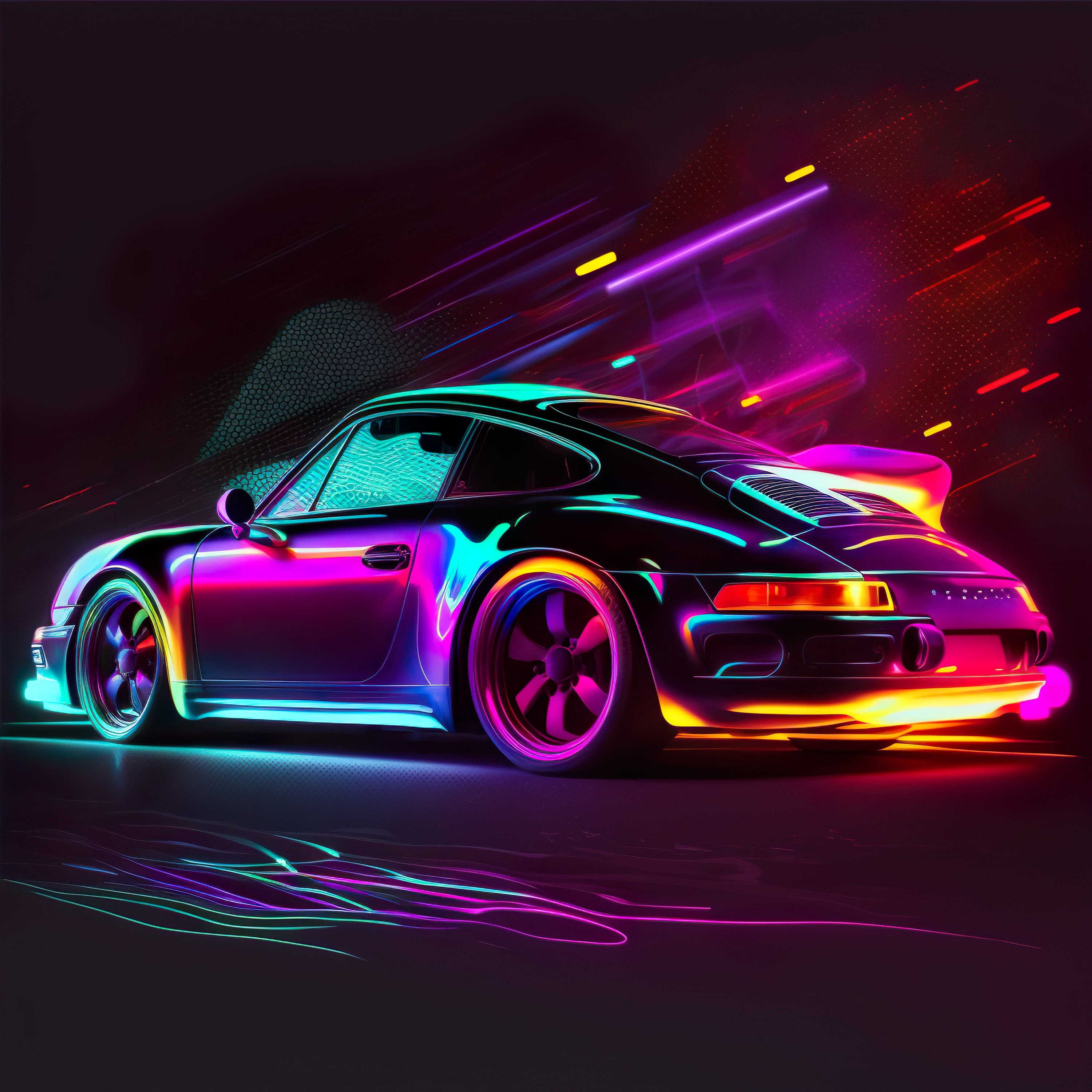 Porsche Neon Wallpapers - Wallpaper Cave
