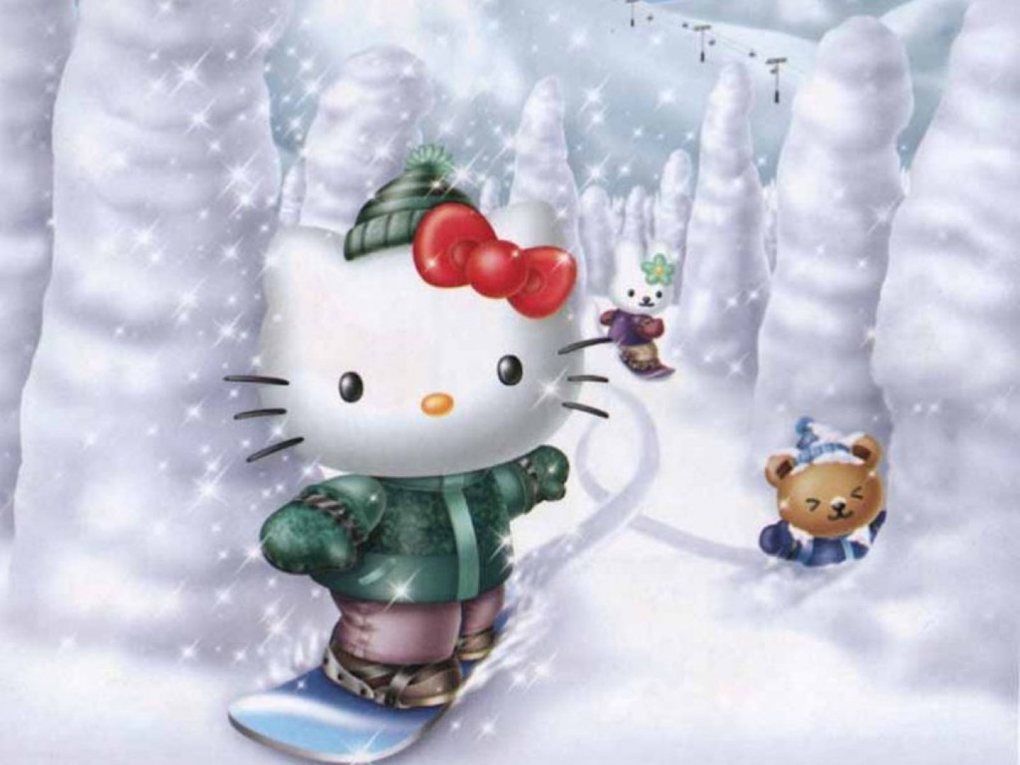 Cute Hello Kitty Winter Wallpapers - Wallpaper Cave