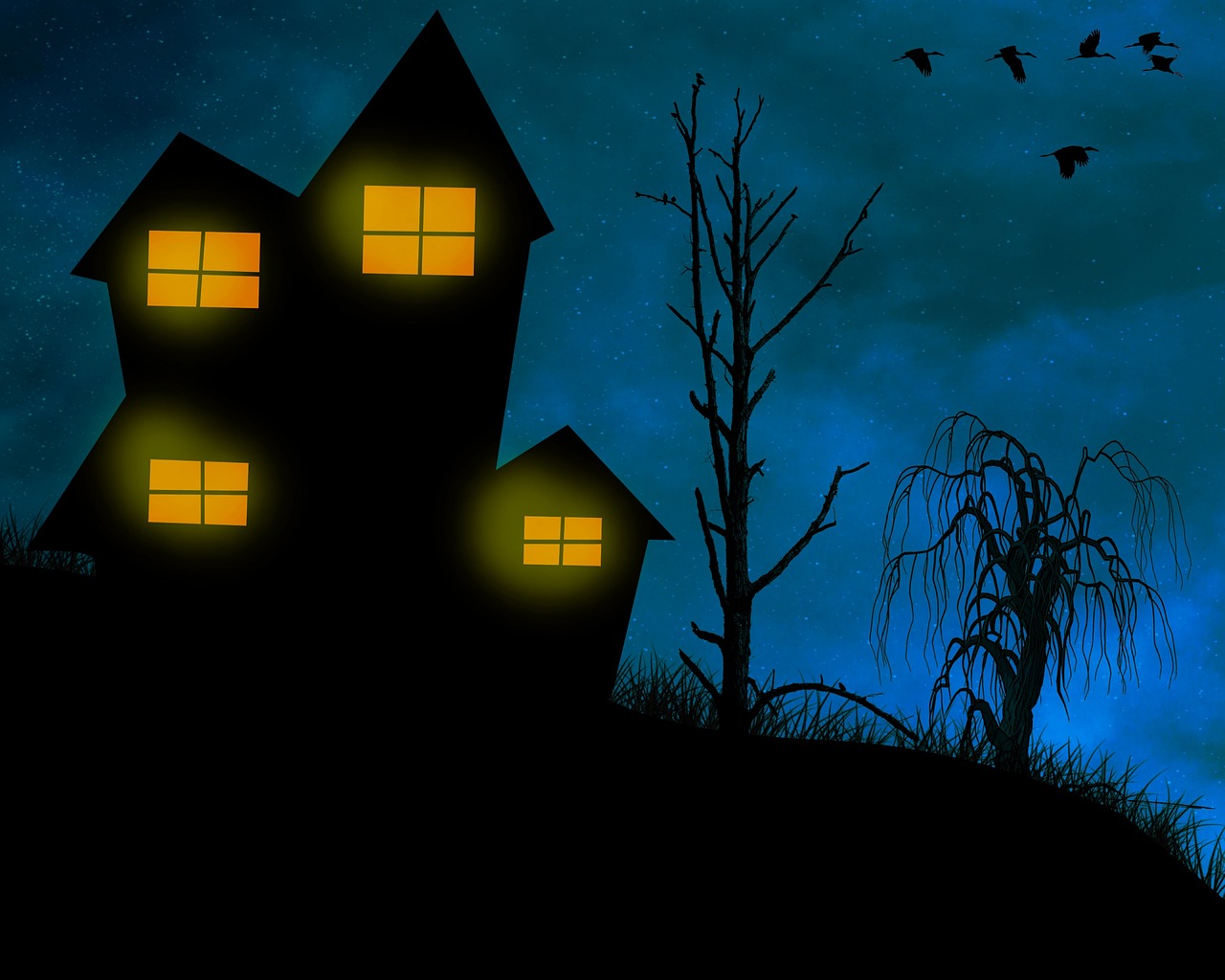 Cartoon Night Home HD Wallpapers - Wallpaper Cave
