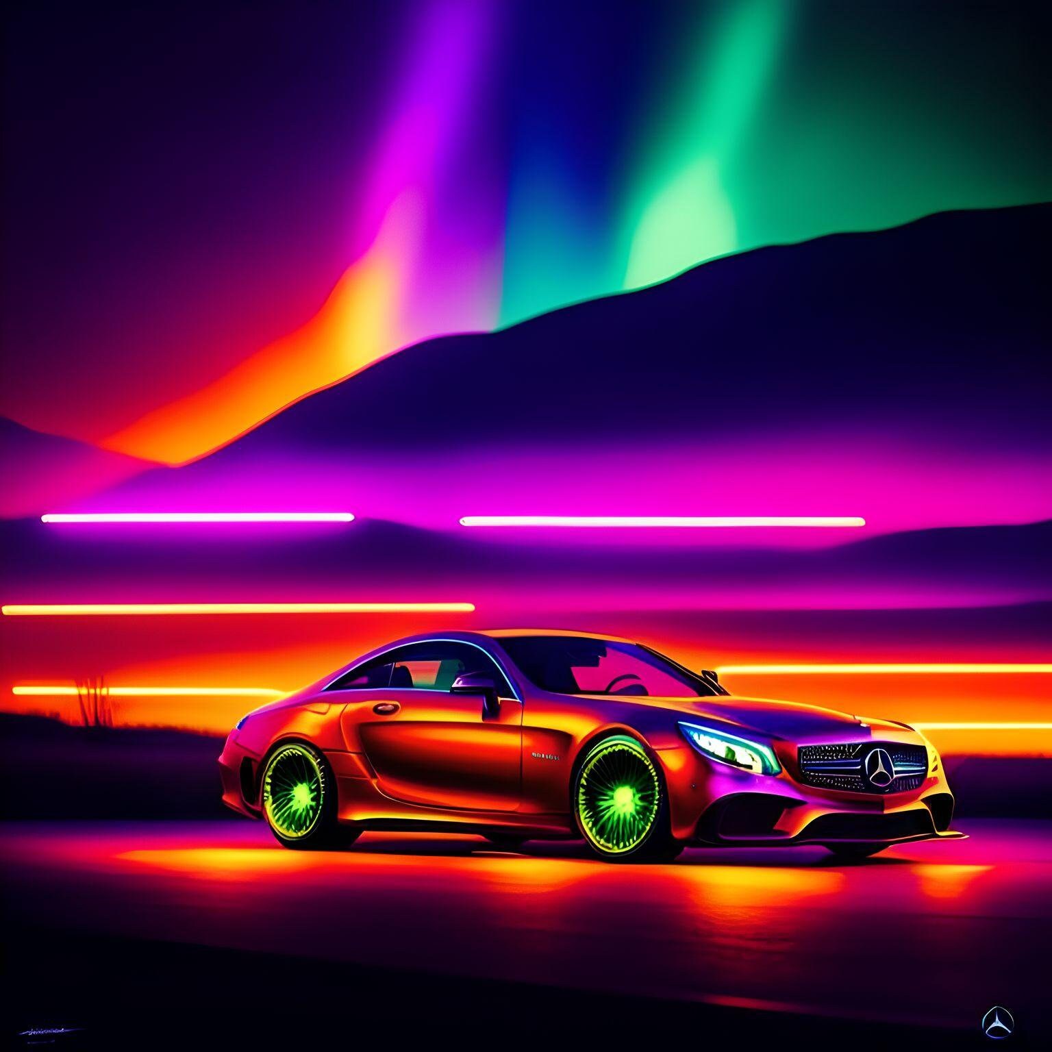 Neon Mercedes Wallpapers - Wallpaper Cave
