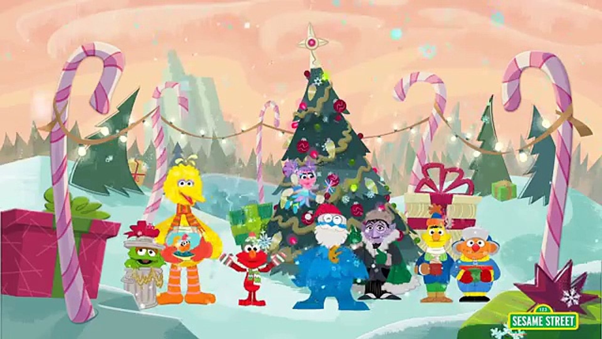 Sesame Street Christmas Wallpapers - Wallpaper Cave