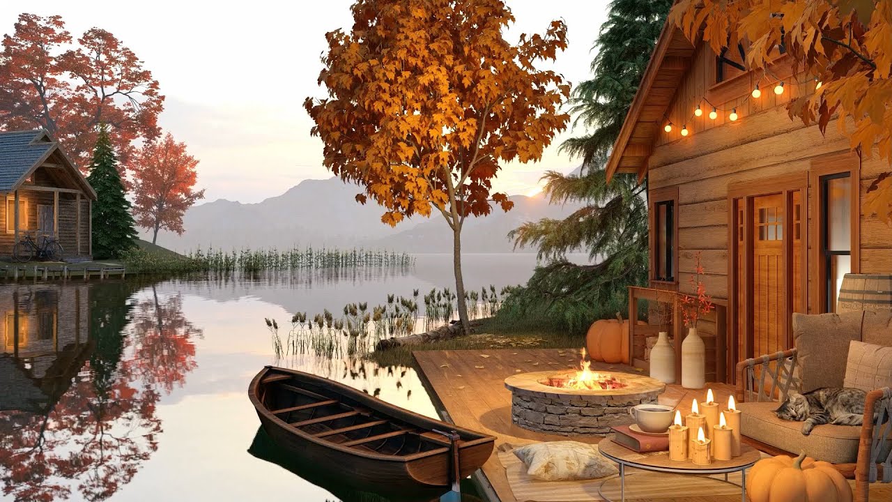 Autumn Lake House Wallpapers - Wallpaper Cave