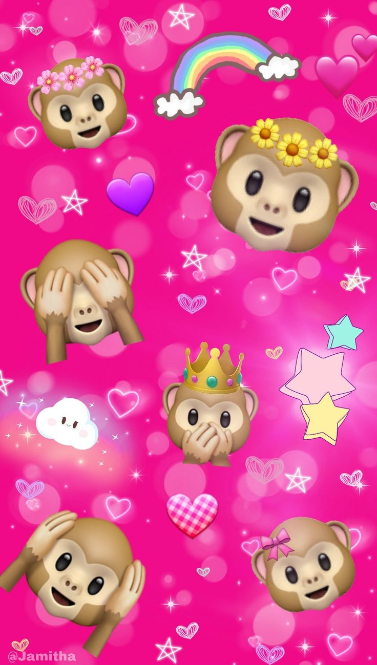 Pink Monkey Wallpaper