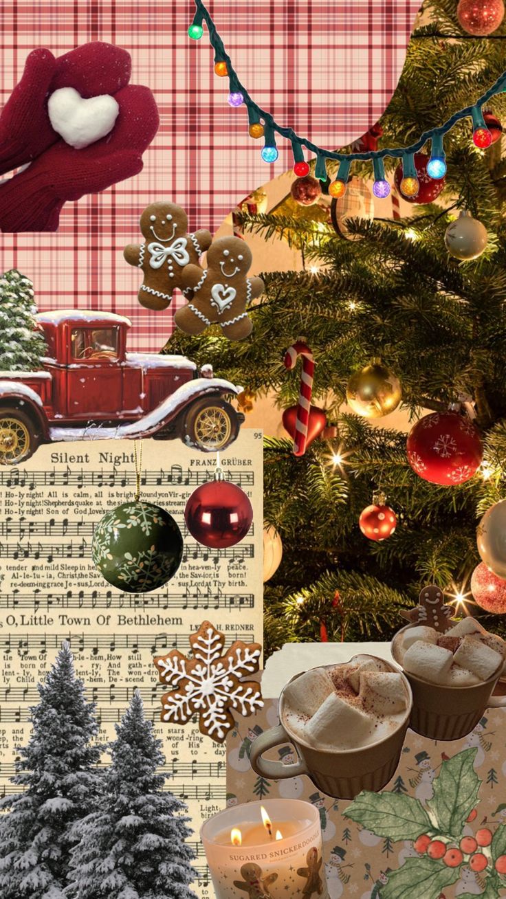 Christmas Moodboard Wallpapers - Wallpaper Cave