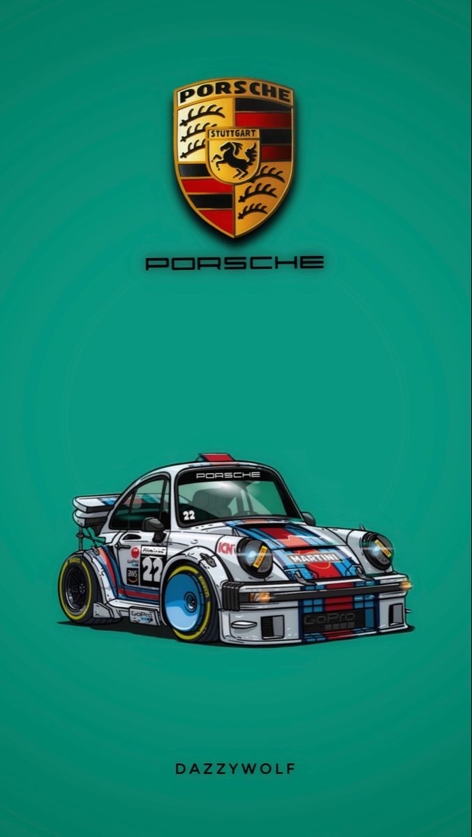 Porsche Cartoon Wallpapers - Wallpaper Cave