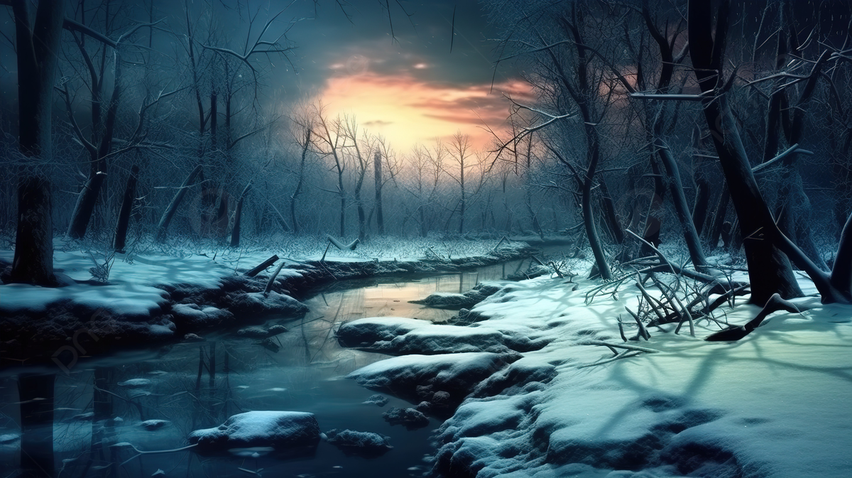 Dark Winter Forest Desktop Wallpapers - Wallpaper Cave