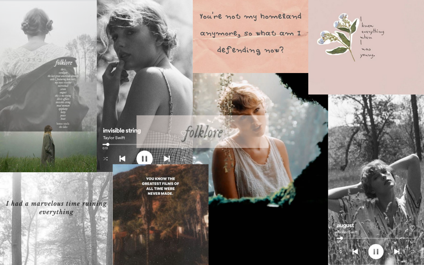 Taylor Swift Folklore Aesthetic Wallpaper 4k Pc Laptop - Infoupdate.org