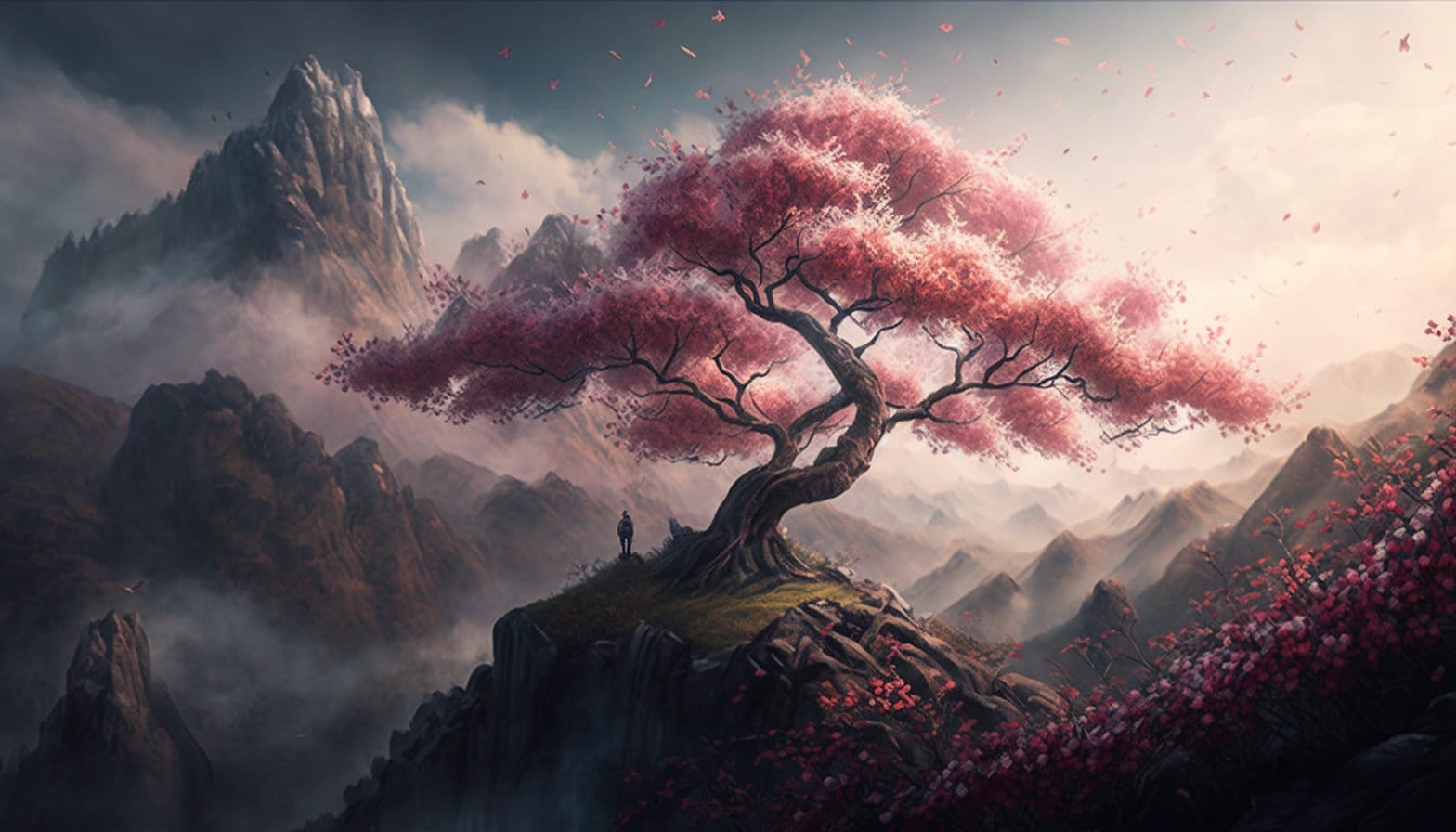 Sakura Anime Tree Wallpapers - Wallpaper Cave
