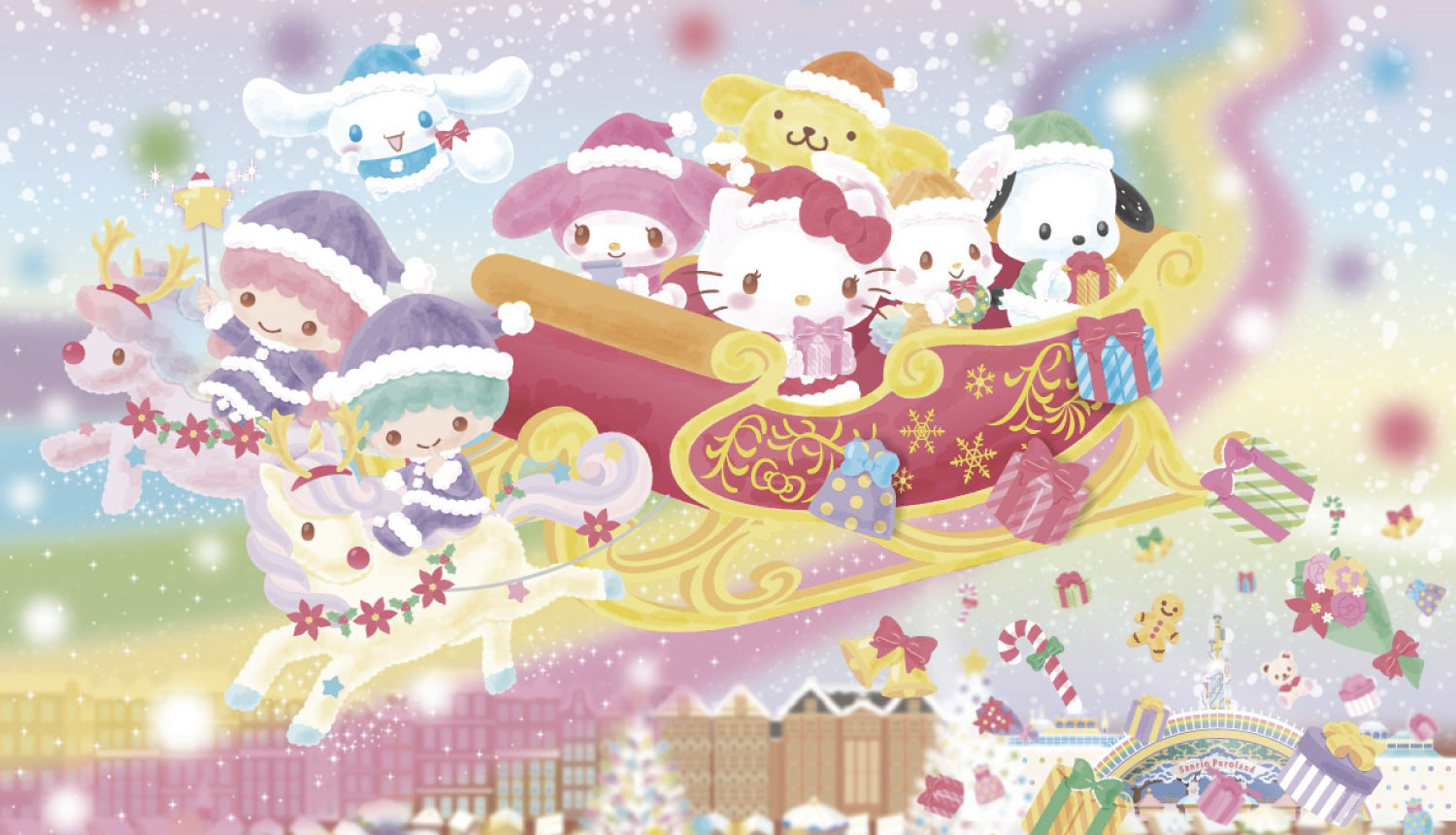 Christmas Sanrio Laptop Wallpapers - Wallpaper Cave