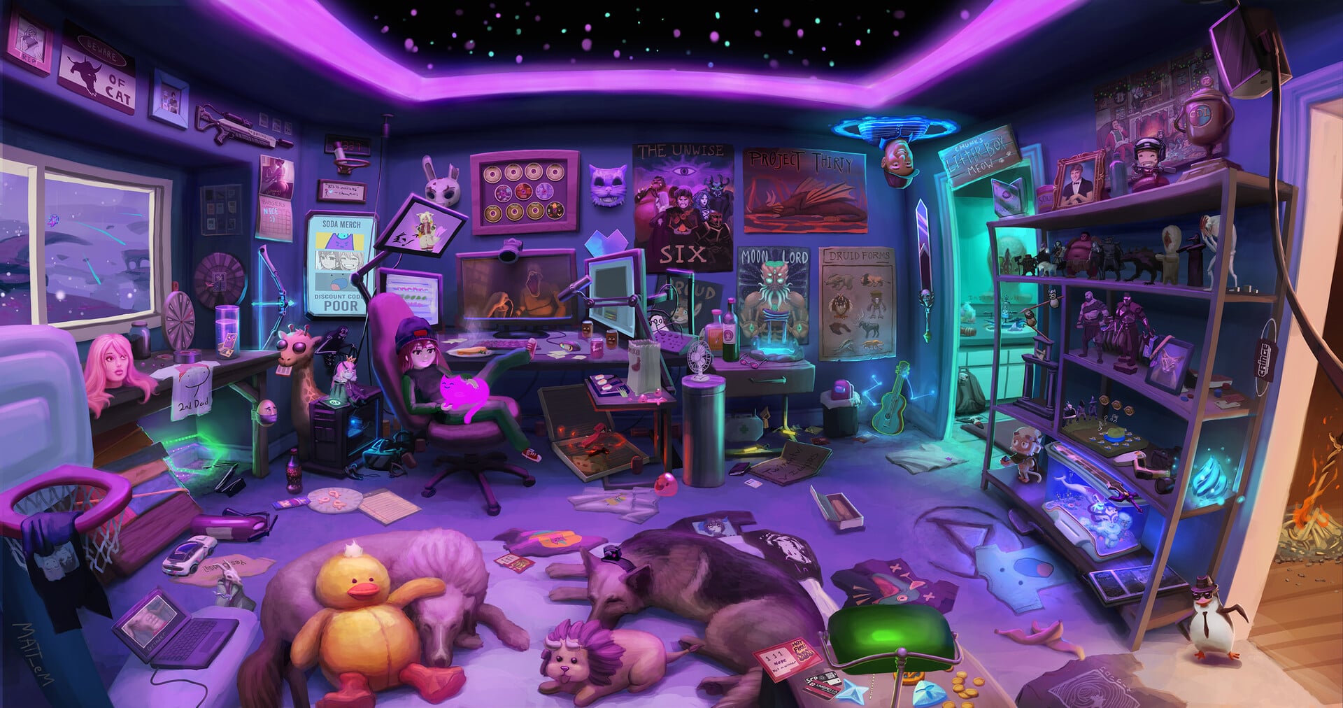 Anime Gaming Room Wallpapers - Wallpaper Cave