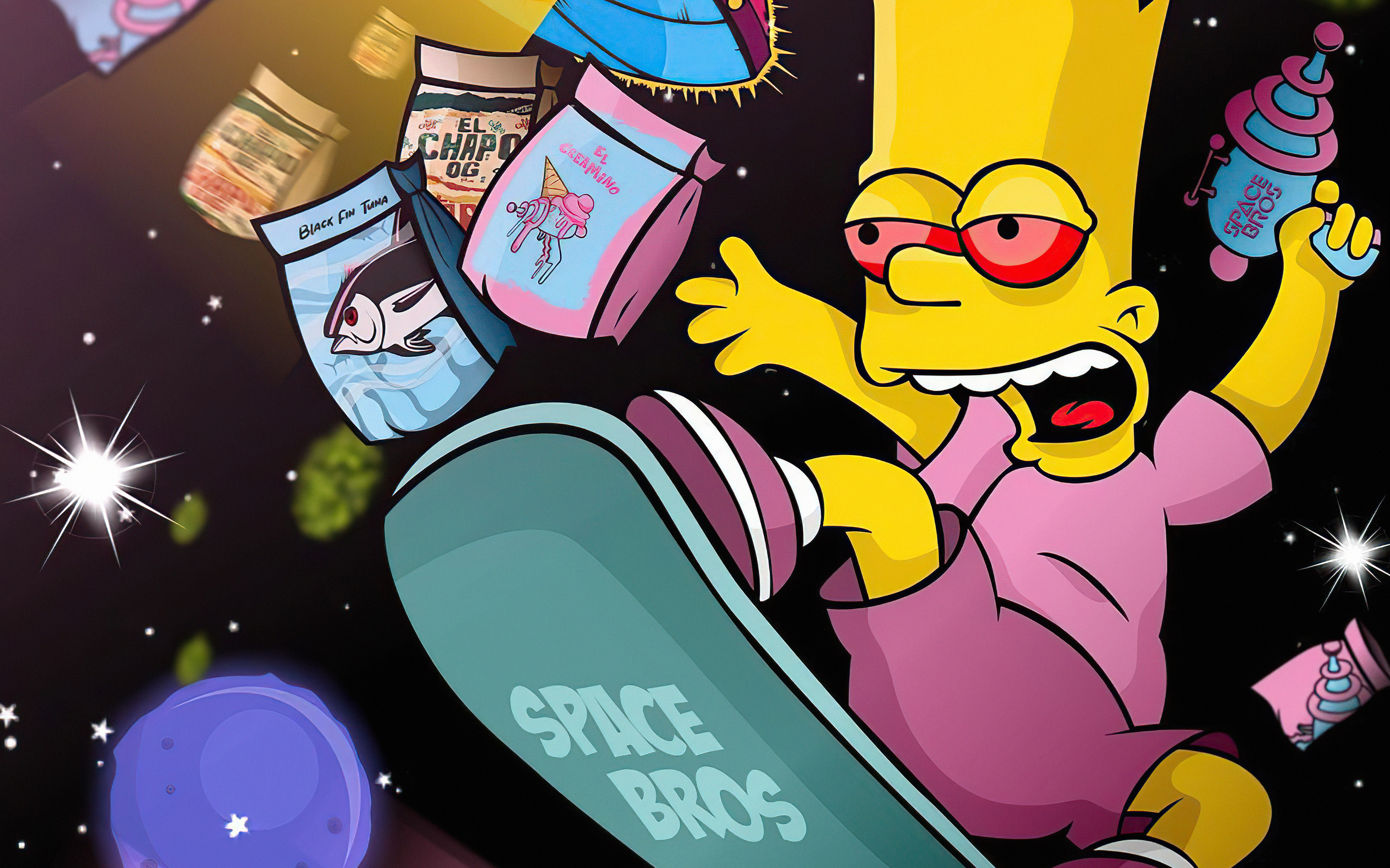 Bart Simpson Skateboard Wallpapers - Wallpaper Cave