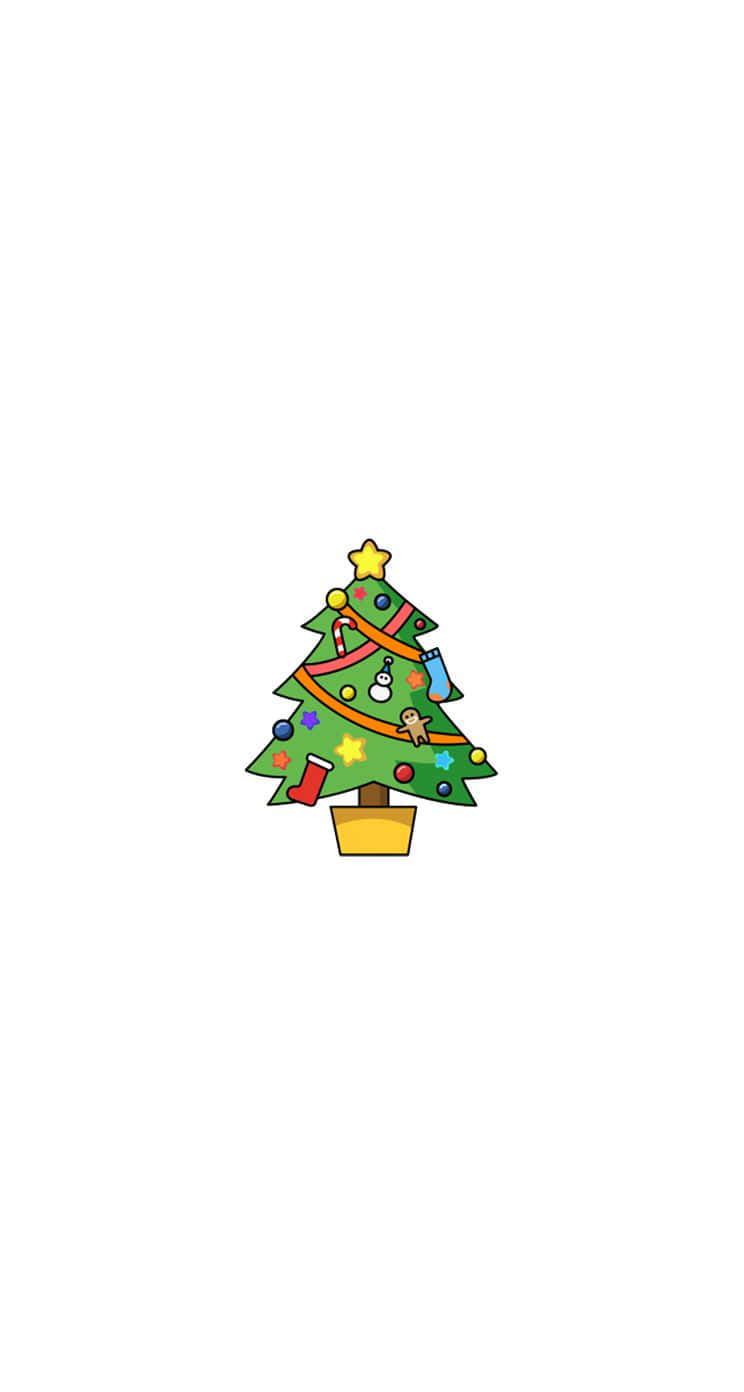 Xmas Tree Cartoon Wallpapers - Wallpaper Cave