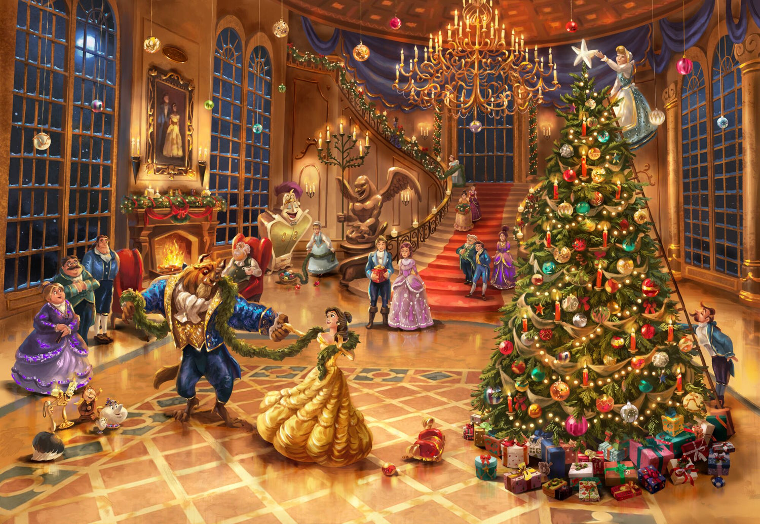 Vintage Disney Christmas Art Wallpapers - Wallpaper Cave