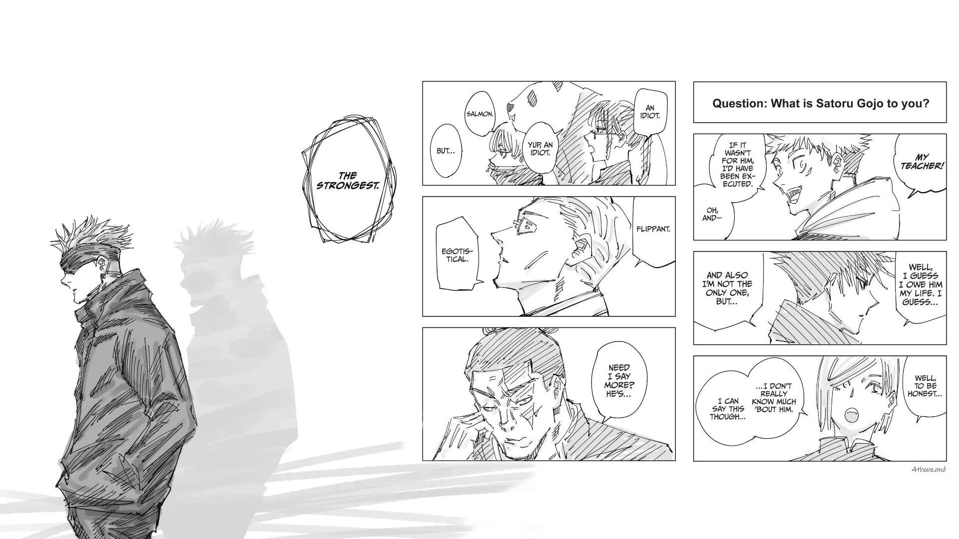 Gojo Manga Panel Wallpapers - Wallpaper Cave