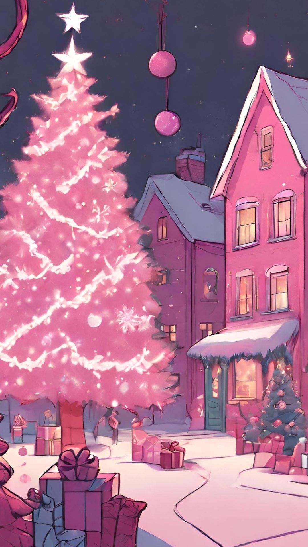 Pink Christmas Lights Wallpapers - Wallpaper Cave