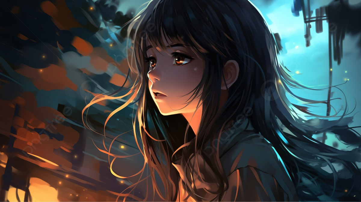 Night Sky Anime Girl Wallpapers Wallpaper Cave