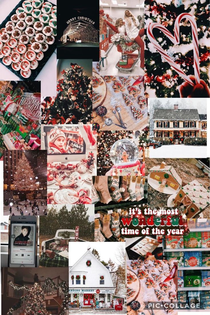 Red Christmas Collage Wallpapers - Wallpaper Cave