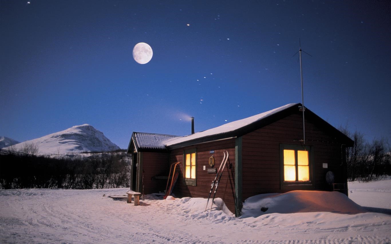 Winter Night Cabin Wallpapers - Wallpaper Cave