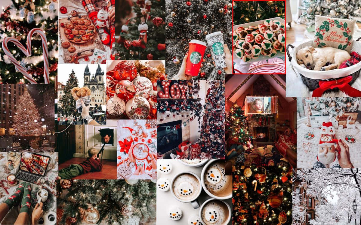 Red Christmas Collage Wallpapers - Wallpaper Cave