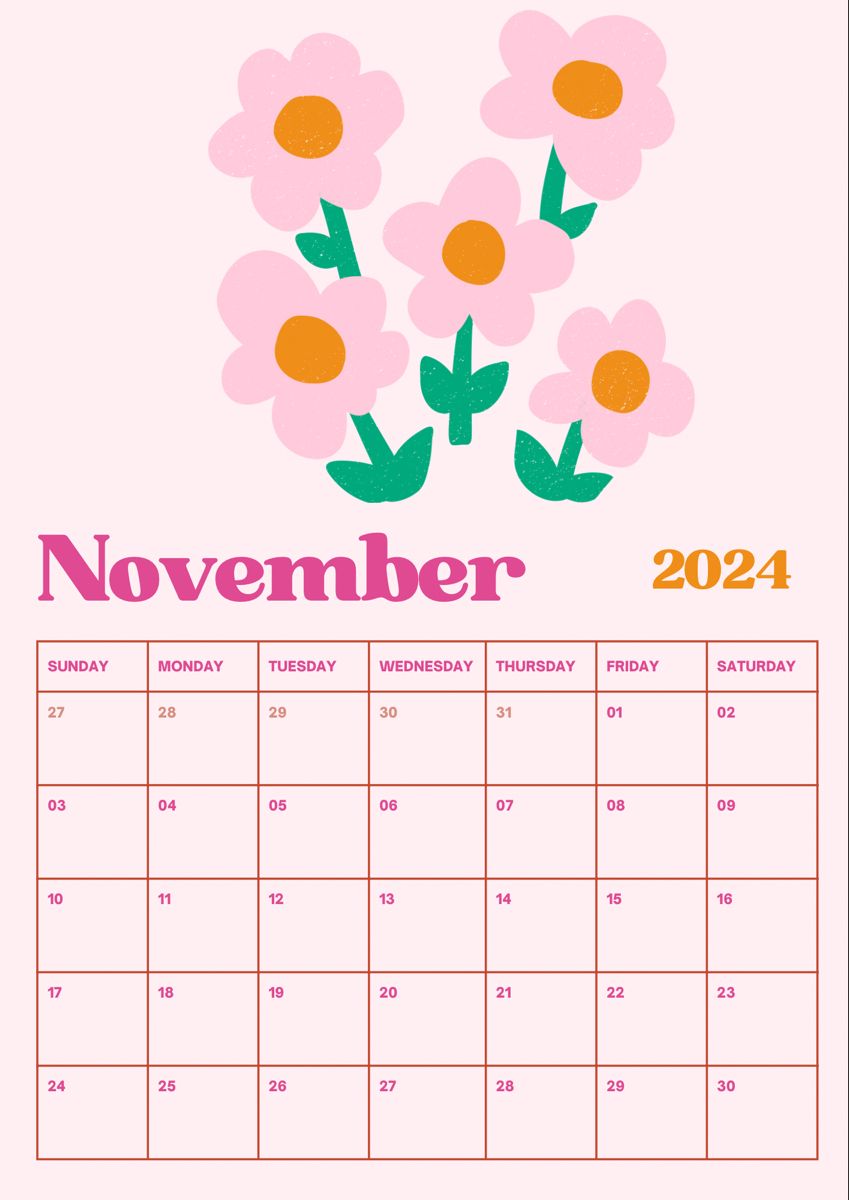 November 2024 Calendar Wallpapers - Wallpaper Cave