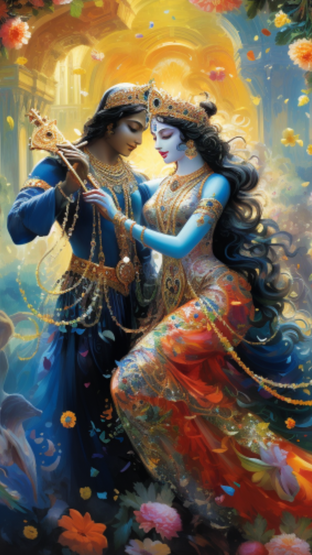 Radha Krishna AI Wallpapers - Wallpaper Cave