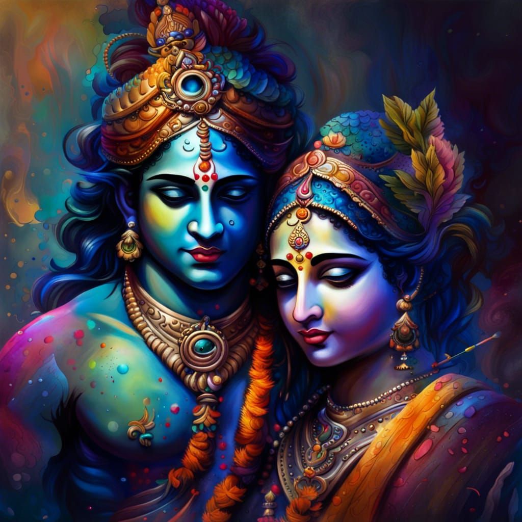 Radha Krishna AI Wallpapers - Wallpaper Cave