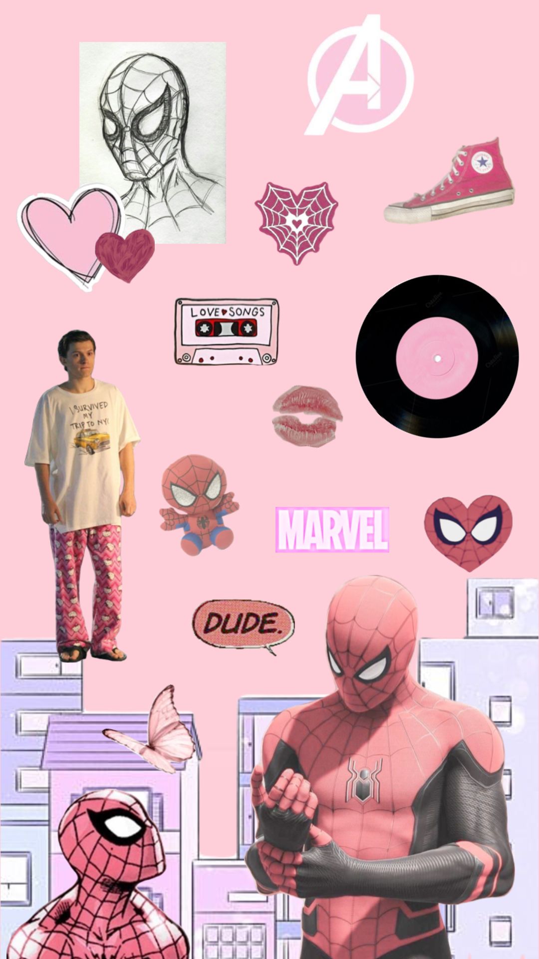 Cute Spider-Man Pink Wallpapers - Wallpaper Cave