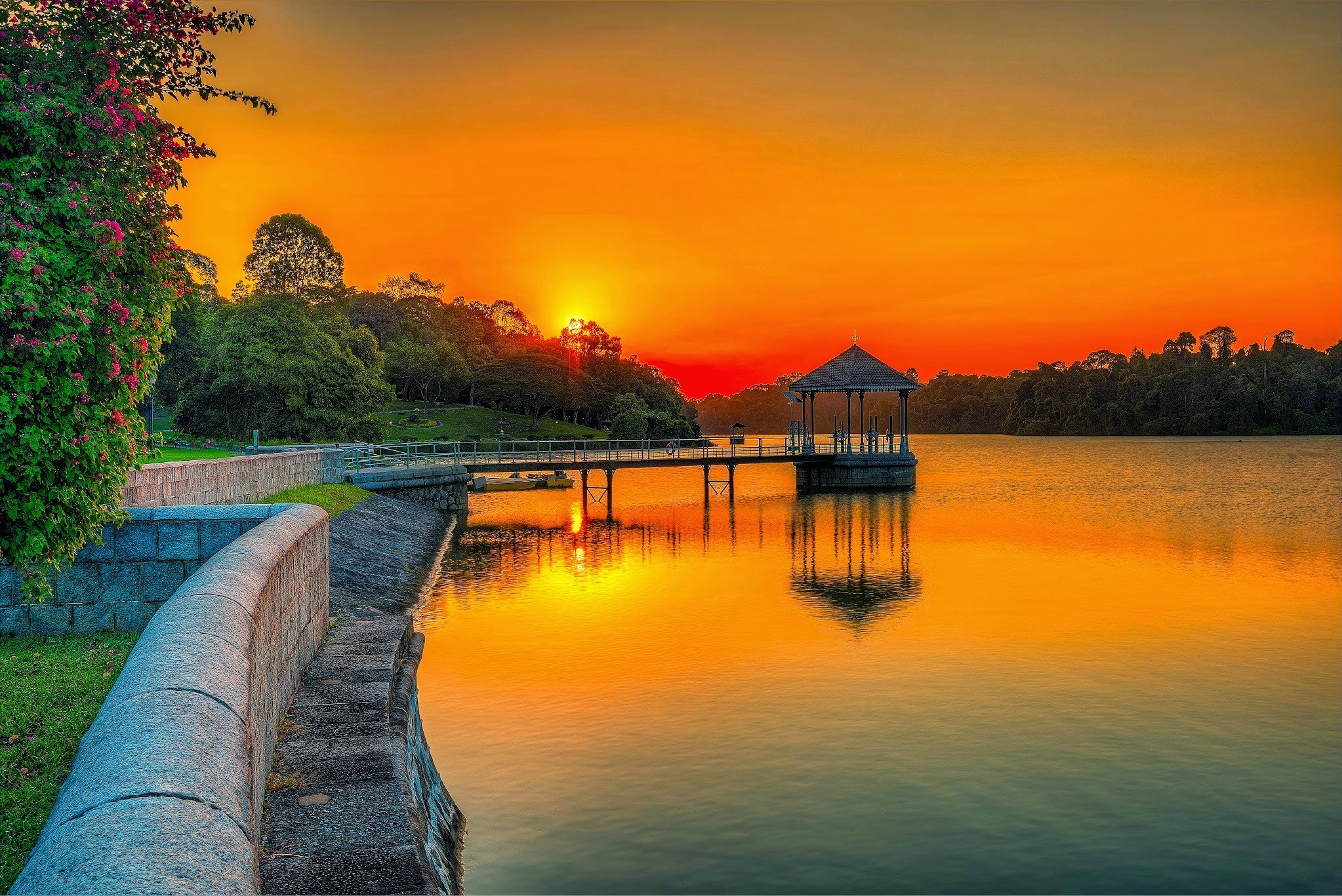 Gazebo Sunset Wallpapers - Wallpaper Cave