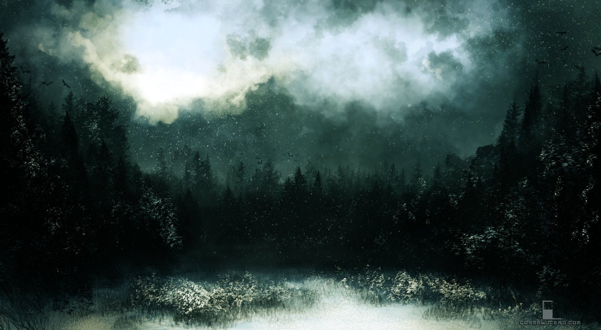 Winter Art Dark Wallpapers - Wallpaper Cave