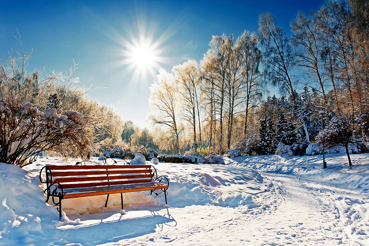 Snowy Bench Wallpapers - Wallpaper Cave