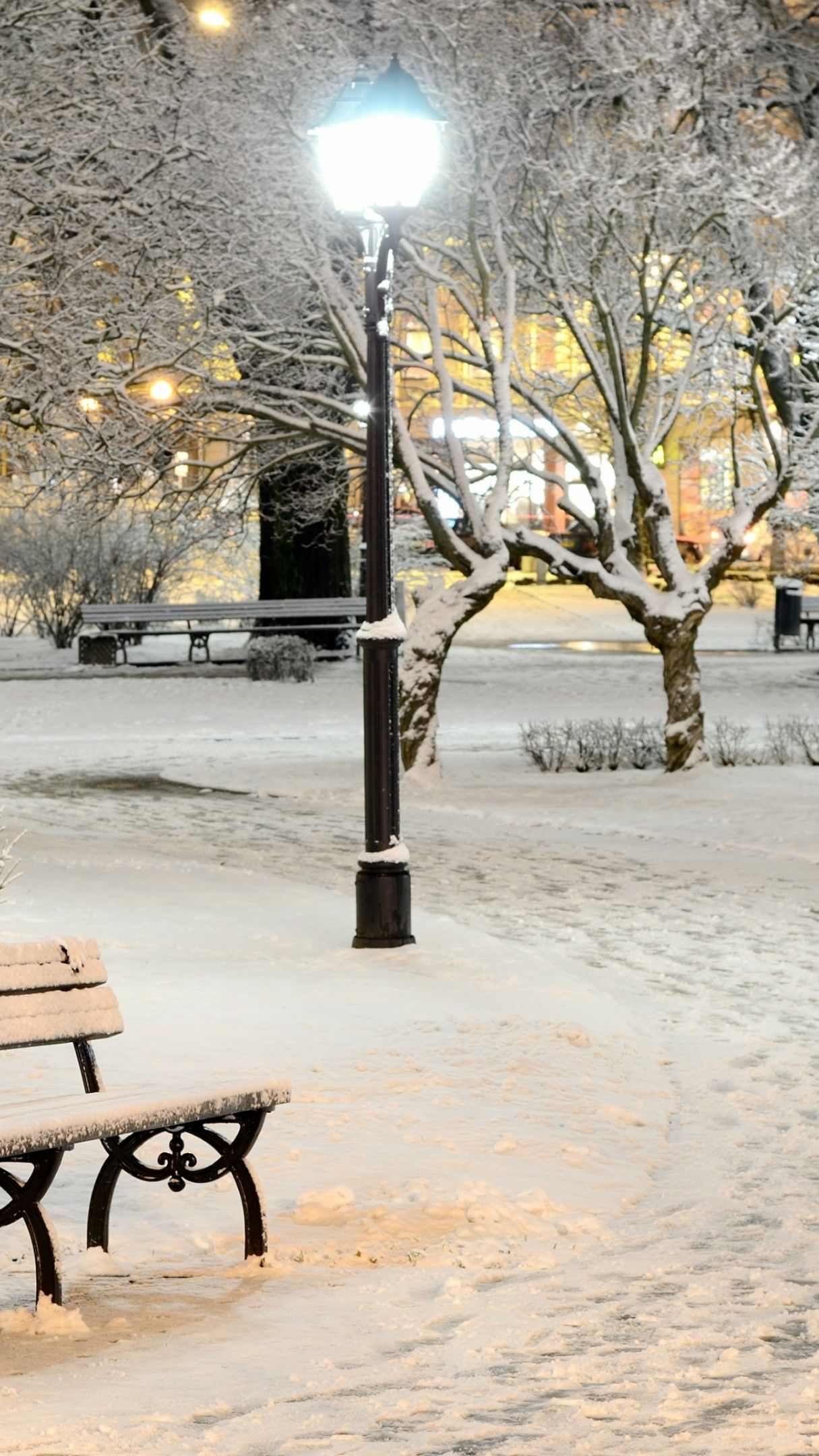 Snowy Bench Wallpapers - Wallpaper Cave