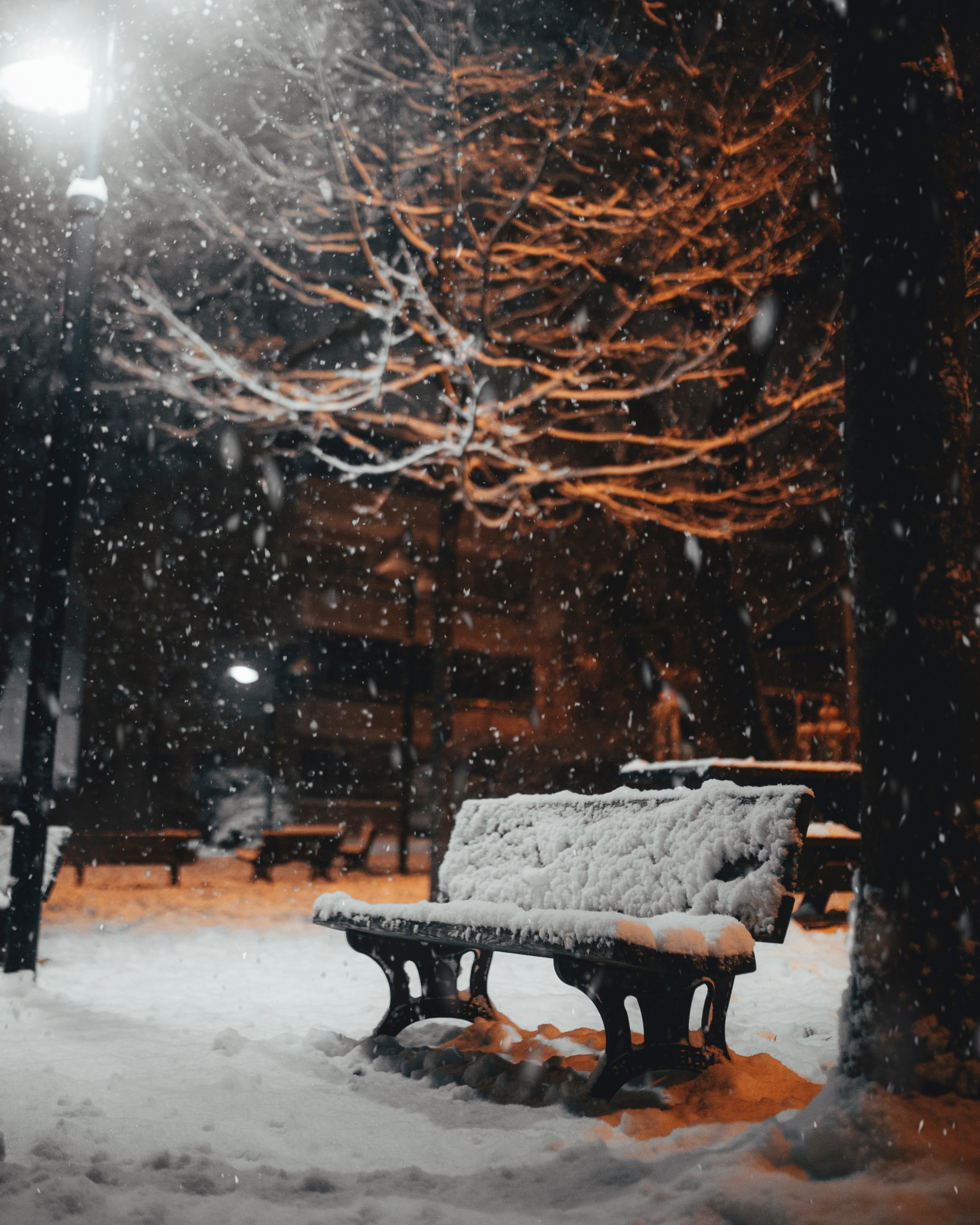 Snowy Bench Wallpapers - Wallpaper Cave