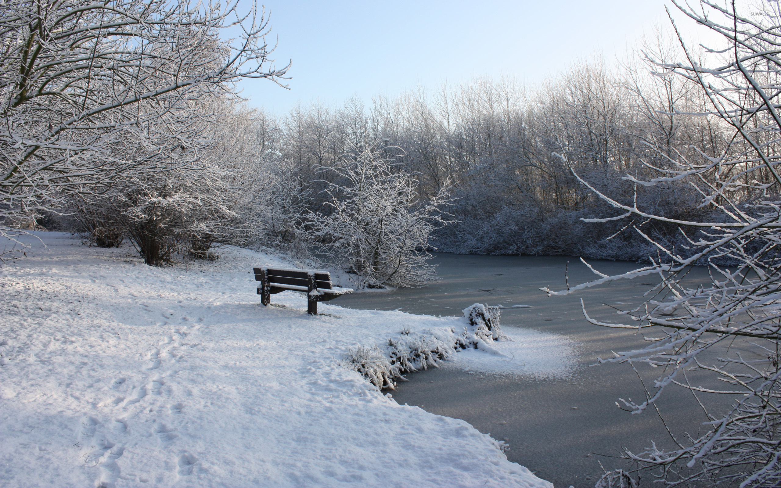 Snowy Bench Wallpapers - Wallpaper Cave