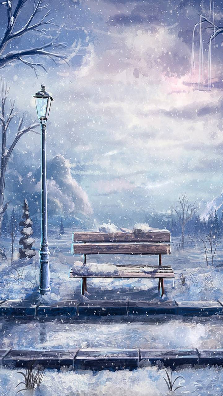 Snowy Bench Wallpapers - Wallpaper Cave