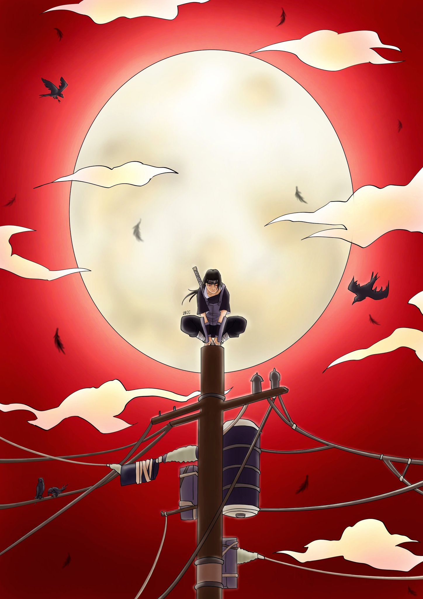 Itachi Red Moon Wallpapers - Wallpaper Cave
